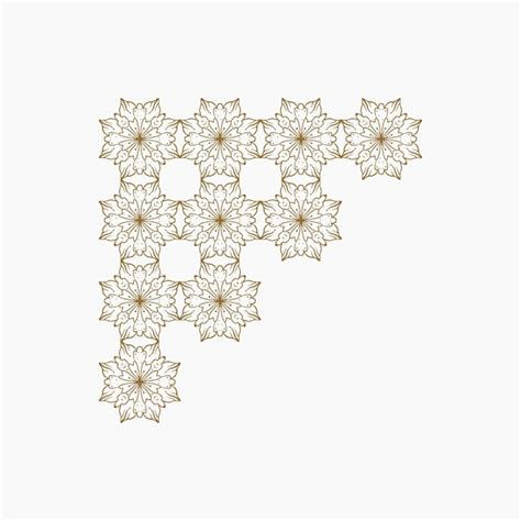 Premium Vector Indonesian Batik Pattern Corner