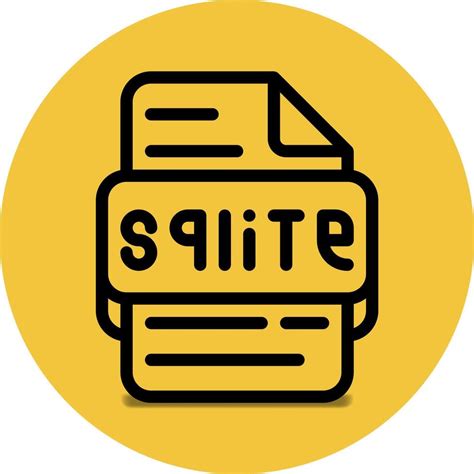 Sqlite Archivo Tipo Icono Archivos Y Documento Formato Extensión Con