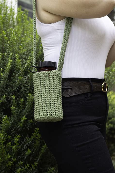Easy Crochet Water Bottle Holder Pattern With Video Tutorial Winding