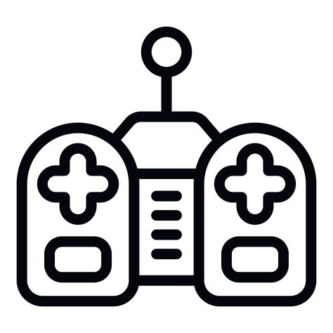 Radio Control Joystick Icon Outline Vector Toy Rc 20266593 Vector Art