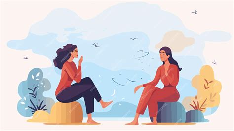 Inner Dialogue Representing Mental Illness Through Metaphor Premium Ai Generated Vector