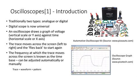 Oscilloscopes And Scan Tools Pptx Consumer Electronics Technology And Computing