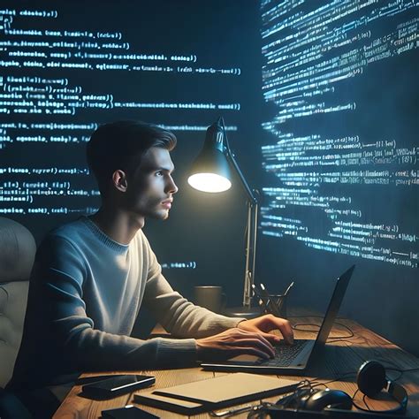 Download Computer Programmer Programming Coding Royalty Free Stock
