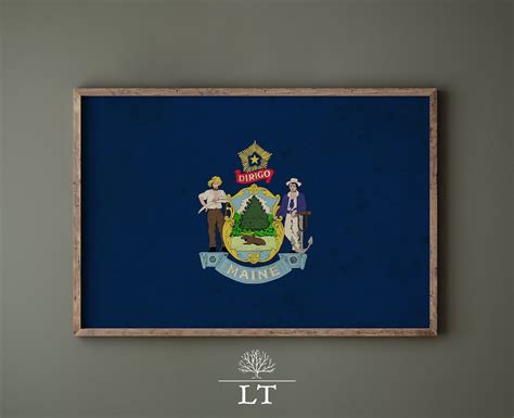 Maine State Flag Printable [2025]