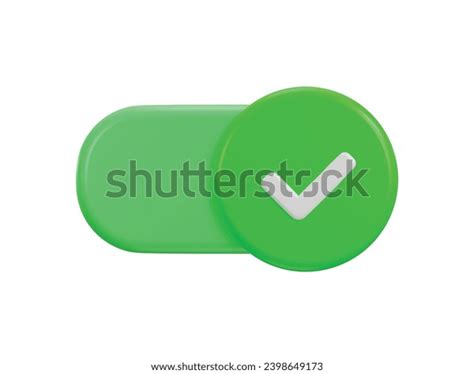 3d Toggle Switch On Button Icon Stock Vector Royalty Free 2398649173