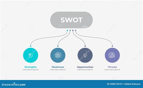 Swot Diagram With 4 Options Infographic Design Template With Four Swot Diagram With 4 Options Infographic Design Template With Four