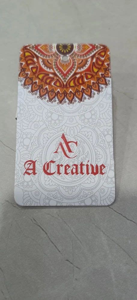 Malticolour Hang Teg Paper Packaging Type Carton Size 2 X 2 Inch At