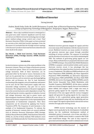 Multilevel Inverter PDF