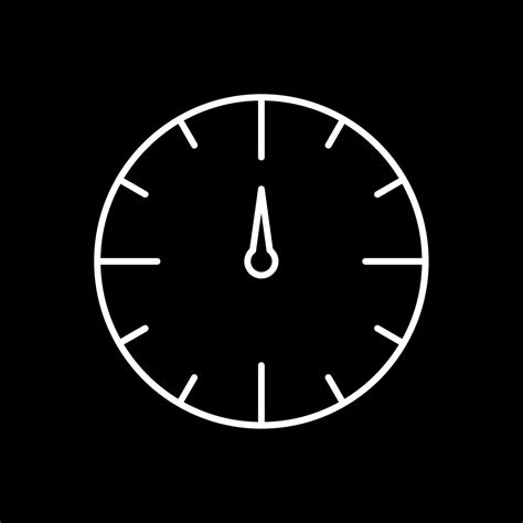 Clock Line Inverted Icon 42838971 Vector Art At Vecteezy