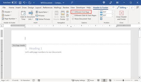 how to add and format page numbers in microsoft word make tech easier