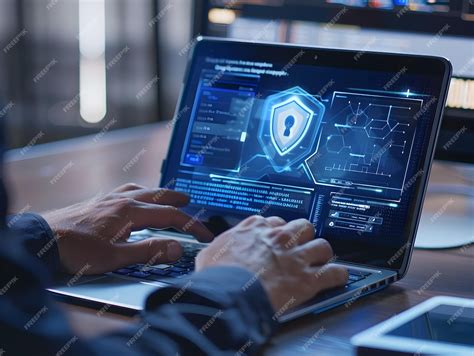 Cyber Security Expert Verifying Identity Using Two Factor Authentication On Laptop In