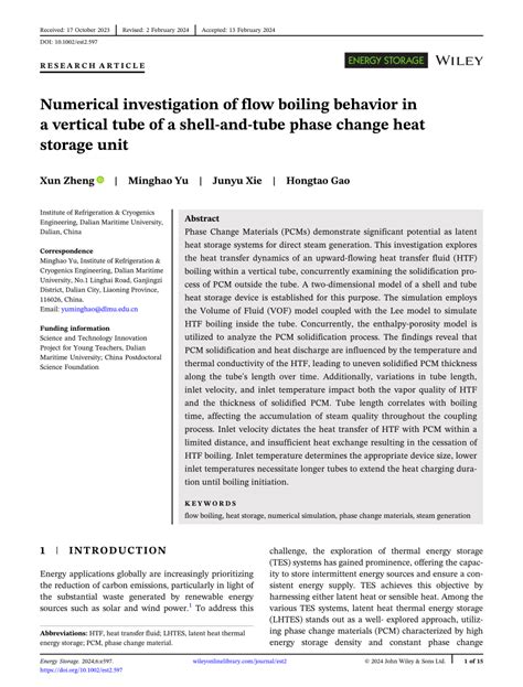 Numerical Investigation Of Flow Boiling Behavior In A Vertical Tube Of A Shell‐and‐tube Phase