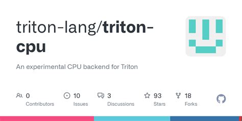 github triton lang triton cpu an experimental cpu backend for triton