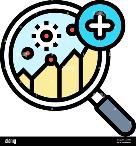 Disease Prediction Algorithm Healthcare Innovation Color Icon Vector Illustration Stock Vector