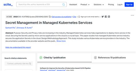 Secret Management In Managed Kubernetes Services