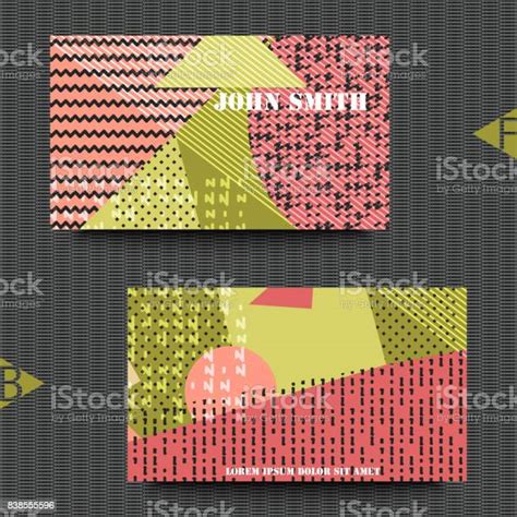 추상적인 배경 비즈니스 카드 템플릿입니다 Eps10 벡터 일러스트 레이 션 명함에 대한 스톡 벡터 아트 및 기타 이미지 명함 고풍스런 기하 도형 Istock