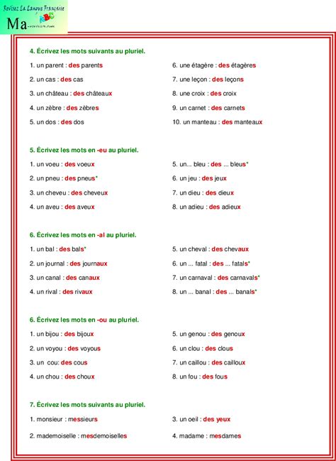 Ma Revision Com 11 Lecon Nom Collectif