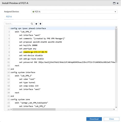 Troubleshoot Tip Vpn Configured Via Vpn Manager F Fortinet Community