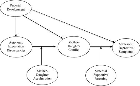 Figure 1 From A Developmental Contextual Model Of Depressive Symptoms In Mexican Origin Female