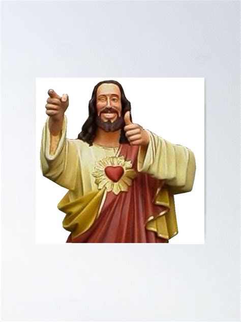 Jesus Says Good Luck Poster By Mrblon Redbubble