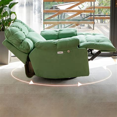 Scandinavian Velvet Recliner With Lumbar Metal Frame Standard Recliner