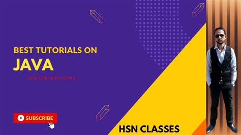 Java Character Array Harendra Sir Hsnclasses1987 Youtube