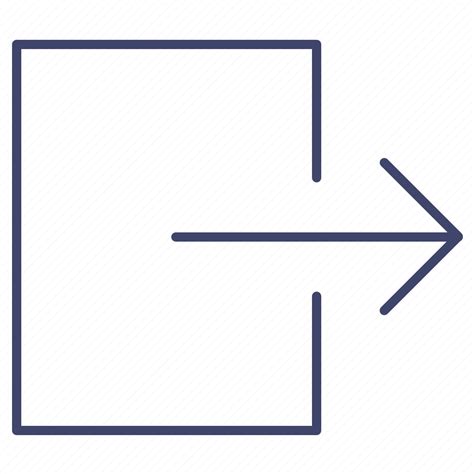 Exit Out Arrow Quit Icon Download On Iconfinder