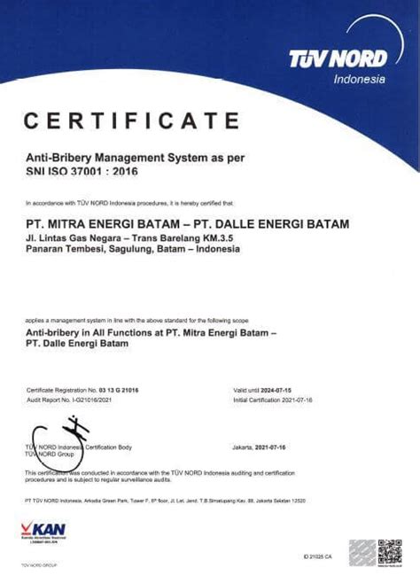 Abc Abms Certification Medco Power Indonesia