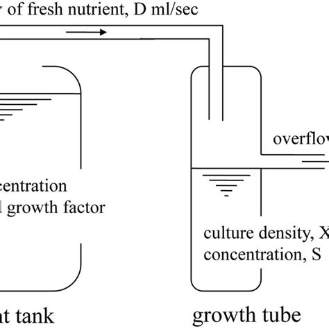 Schematic Of A Chemostat In The Chemostat Cells Are Grown In Liquid Download Scientific