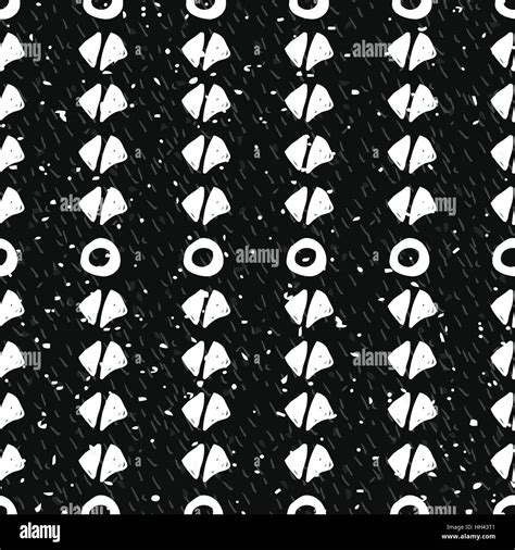 Geometric Monochrome Seamless Pattern Stock Vector Image Art Alamy