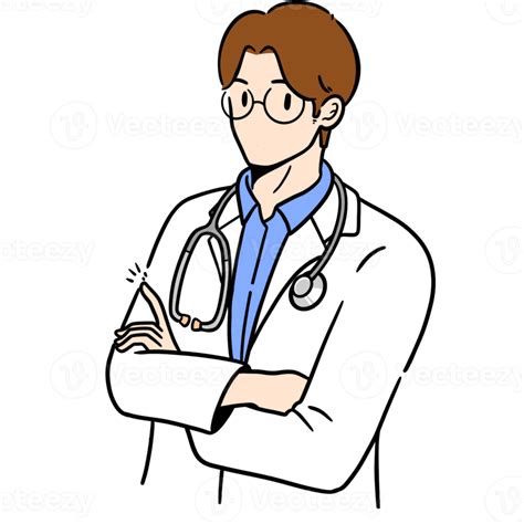 Male Doctor Character Illustration Doctor Drawing Nurse Drawing Male Doctor