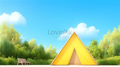 공원의 캠핑 텐트 일러스트 무료 다운로드 Lovepik