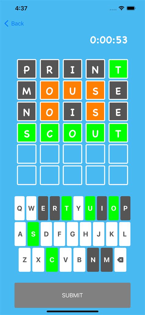 GitHub Nnnkate Wordle You Have Several Chances To Guess The Secret Word Type In A Word As A