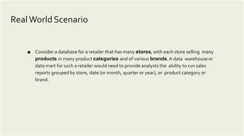 multidimensional schema of data warehouse pptx