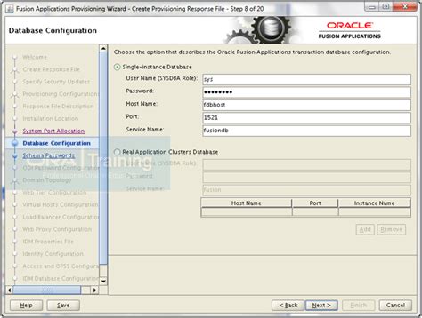 Oracle Fusion Applications Installation Create New Response File Ora