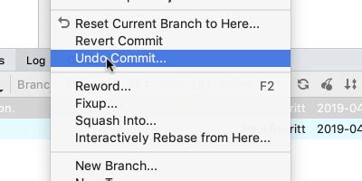 Undo Your Last Commit JetBrains Guide