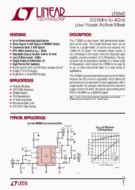 LT5560_291952.PDF Datasheet Download --- IC-ON-LINE