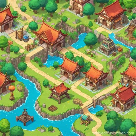 Cartoon Rpg Map Stable Diffusion Online