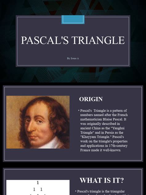 pascal s triangle pdf mathematics algebra