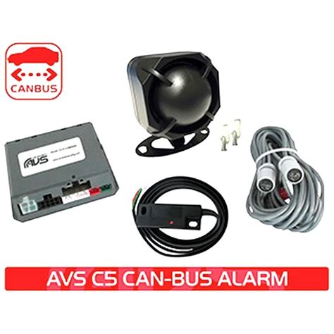 C5 Can Bus Alarm With Back Up Siren Ultra Sonic Sensors And Tilt Sensor