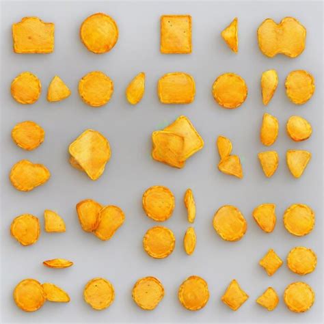 Chip Vector Set White Background Isolated A High Quality Image No Blur