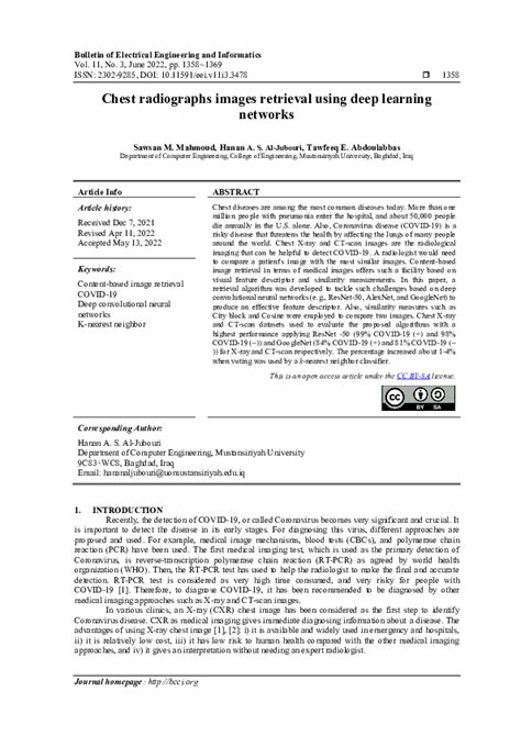 Pdf Chest Radiographs Images Retrieval Using Deep Learning Networks