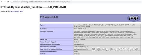 [ctfhub] 技能树 web 进阶 php bypass disable function ld preload 知乎