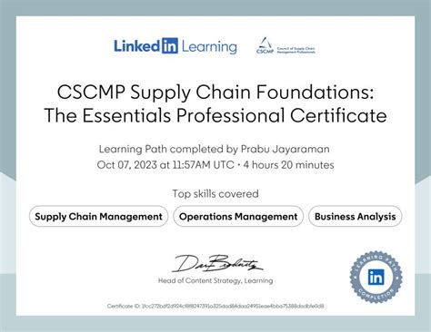 Prabhu Jayaraman On Linkedin Certificate Of Completion