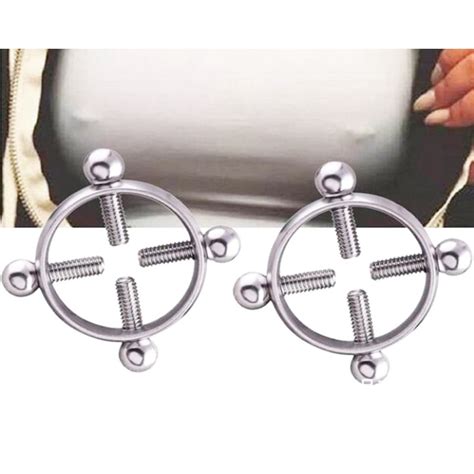 [pronta Entrega]] Par De Piercing Falso Fake Para Mamilo Bdsm Shopee Brasil