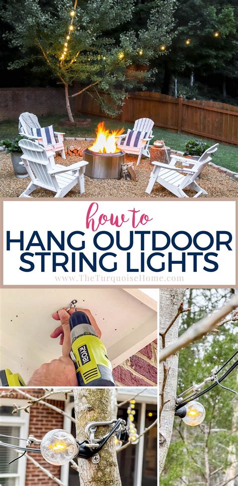 How To Hang Outdoor String Lights In Easy Steps