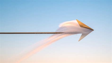 Paper Airplane Soaring Towards A Goal Stock Illustration Illustration