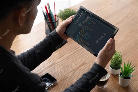 Premium Photo Software Development Programming On Computer Screen For