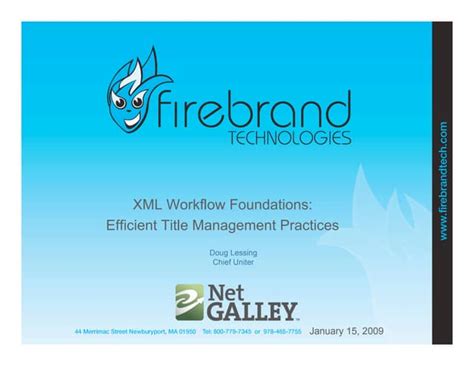 Xml Workflow Foundations Efficient Title Management Practices Pdf