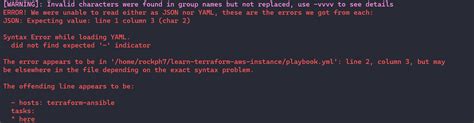 Error We Were Unable To Read Either As Json Nor Yaml These Are The